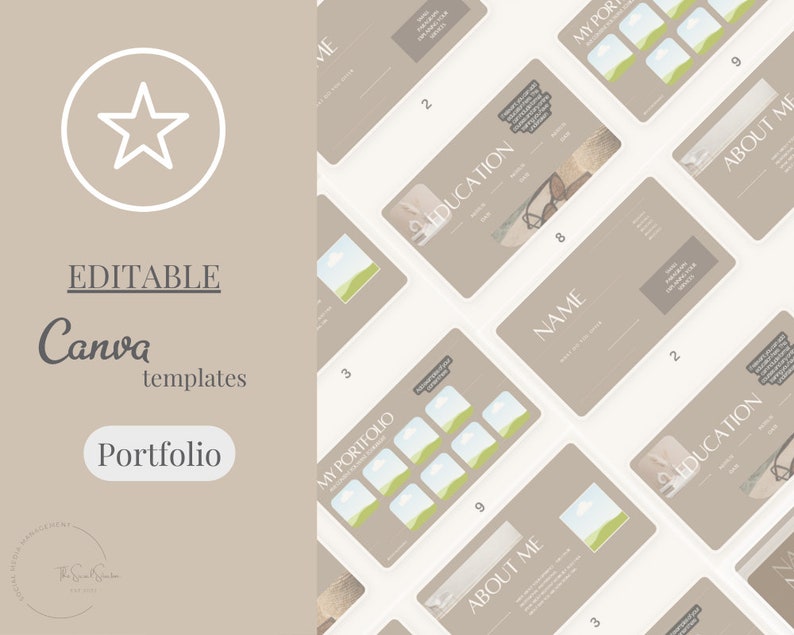 Canva Portfolio Template UGC, SMM, Social Media Marketer, Content ...