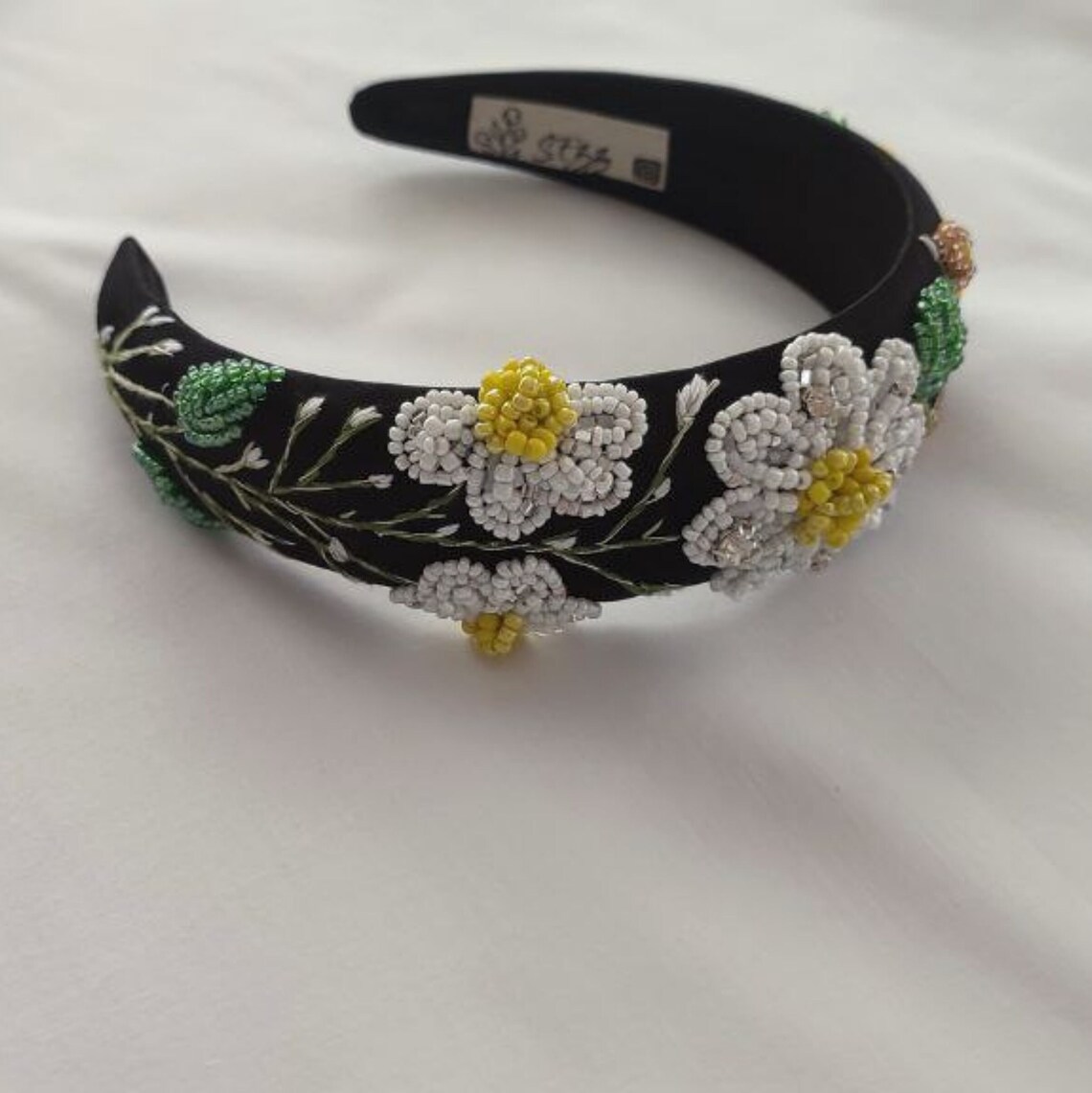 Handmade Embroidered Tiara,design Hair Accessory,daily Embroidered ...