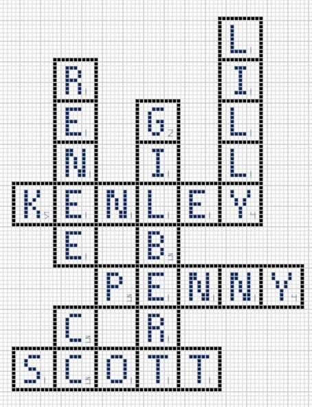 Scrabble Tiles Cross Stitch Pattern (personalized) - Etsy