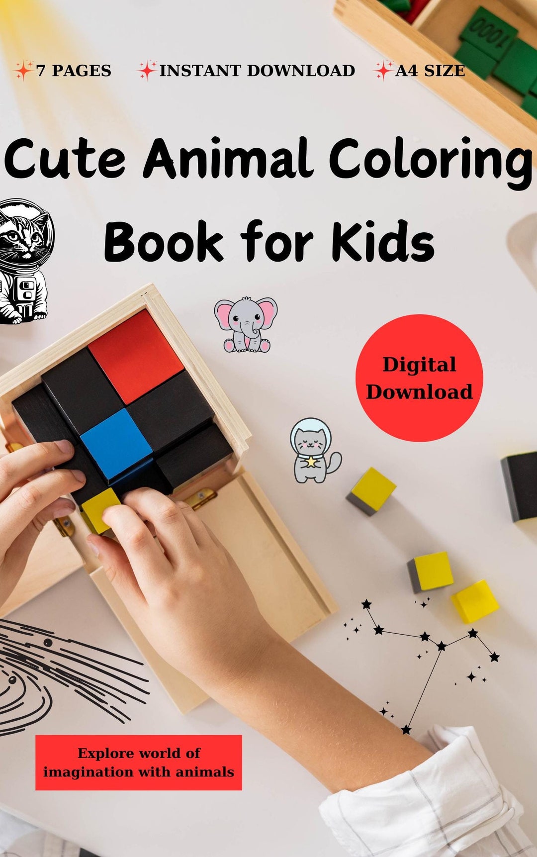 Printable Animal Coloring Book for Kids Kids Coloring Book - Fun and ...
