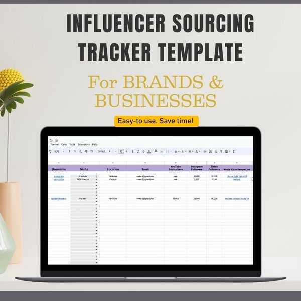Sourcing Template - Etsy