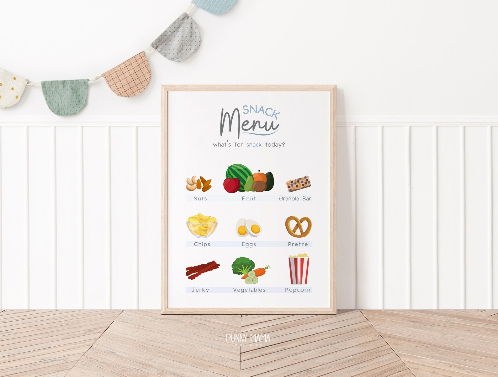 Printable Play Menus Set of 6, Kids Kitchen Decor, Restaurant Play ...