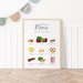 Printable Play Menus Set of 6, Kids Kitchen Decor, Restaurant Play ...