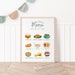Printable Play Menus Set of 6, Kids Kitchen Decor, Restaurant Play ...