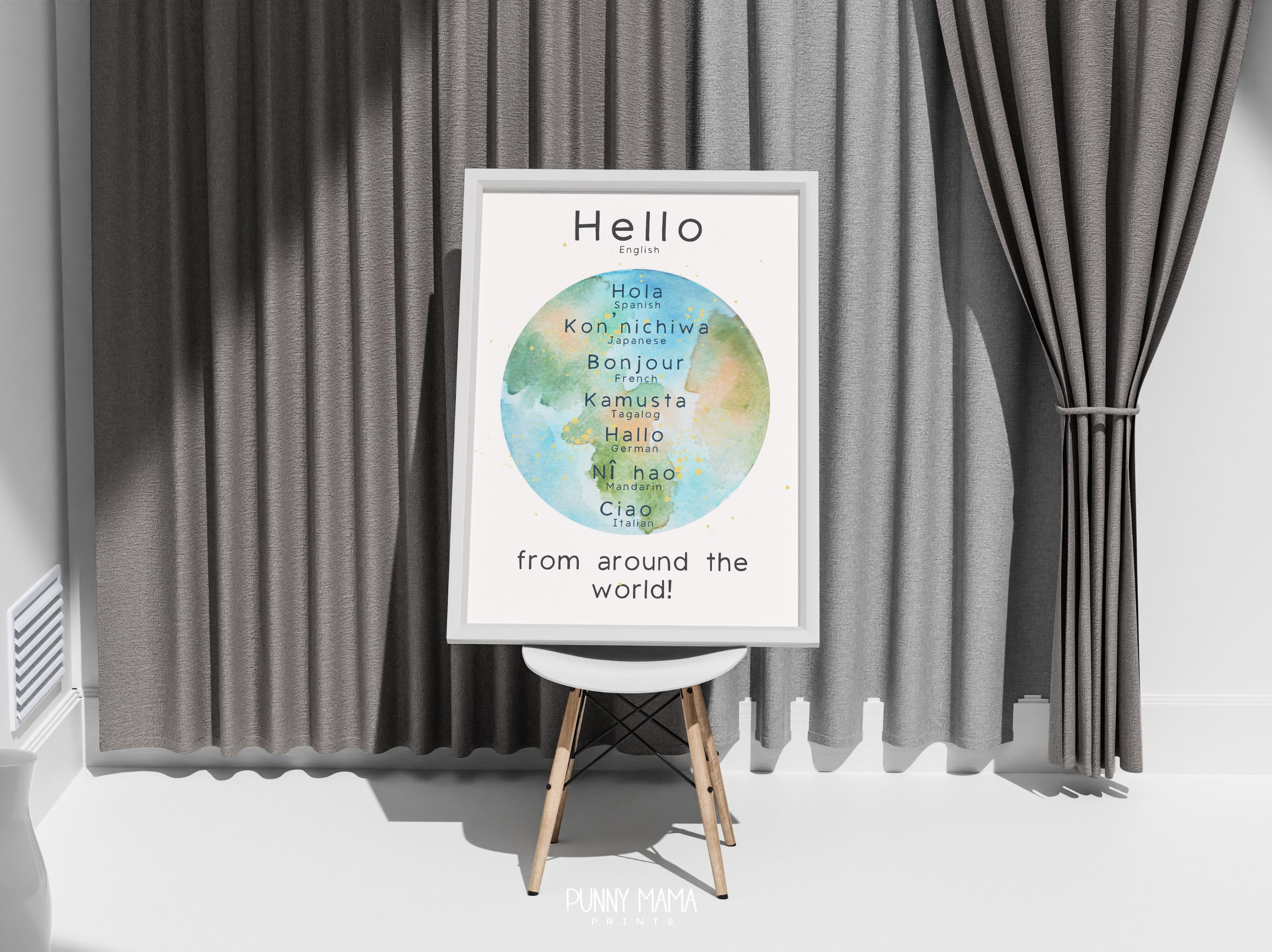 Hello From Around the World Art Printable Say Hello in Different ...