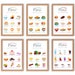 Printable Play Menus Set of 6, Kids Kitchen Decor, Restaurant Play ...