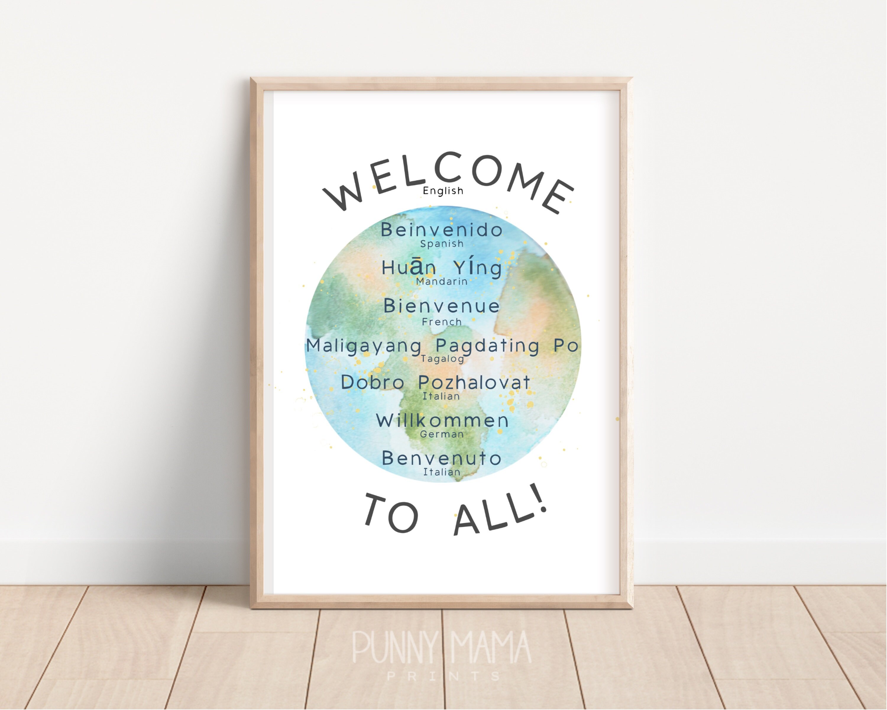 Welcome to All Printable Say Welcome in Different Languages Educational ...