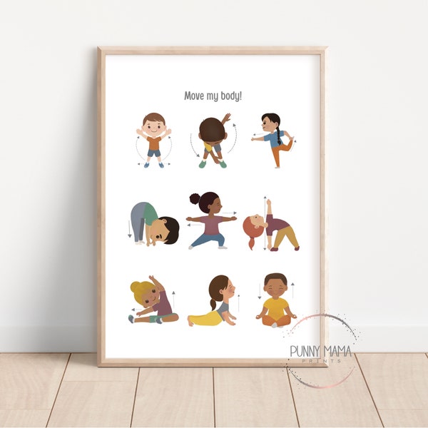 Wall Exercise Chart - Etsy