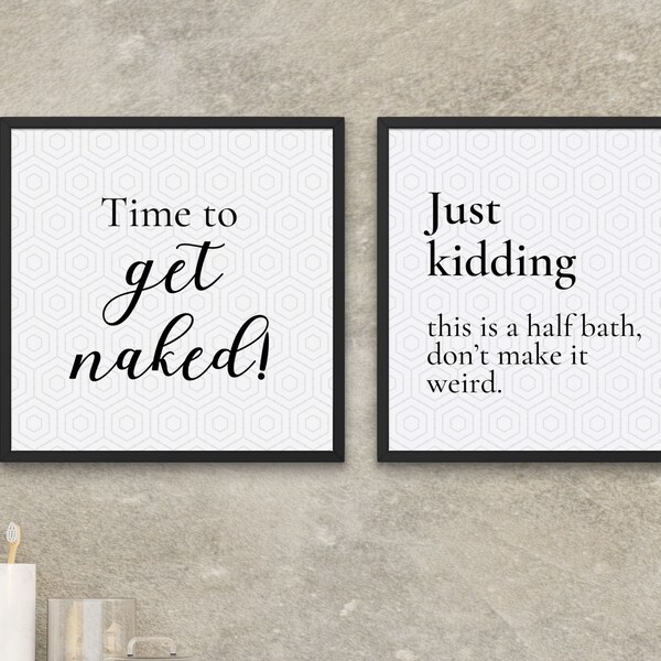 Half Bath Sign - Etsy