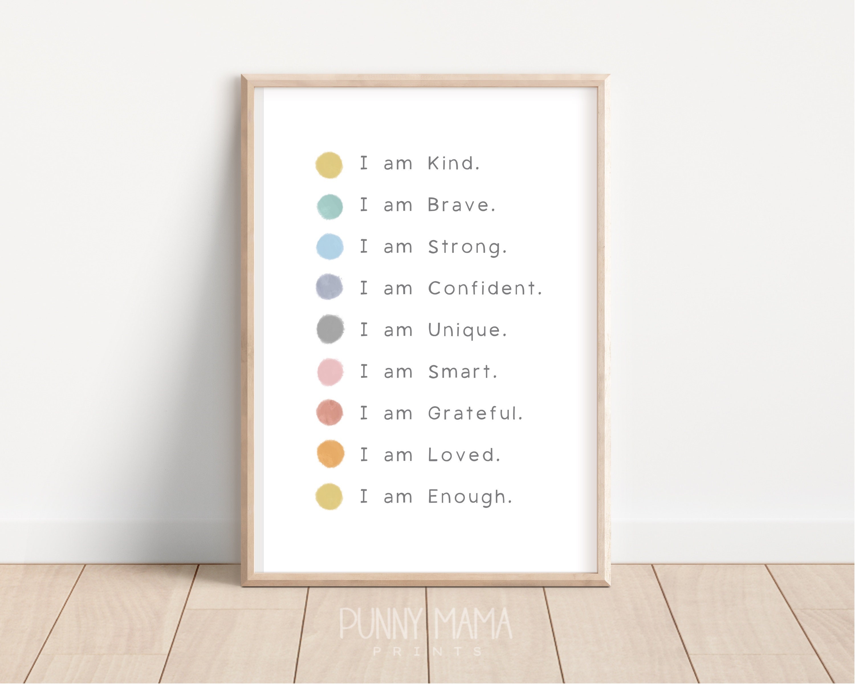 Calm Corner PRINT Set, Pastel Rainbow Classroom Decor, Playroom Nursery ...