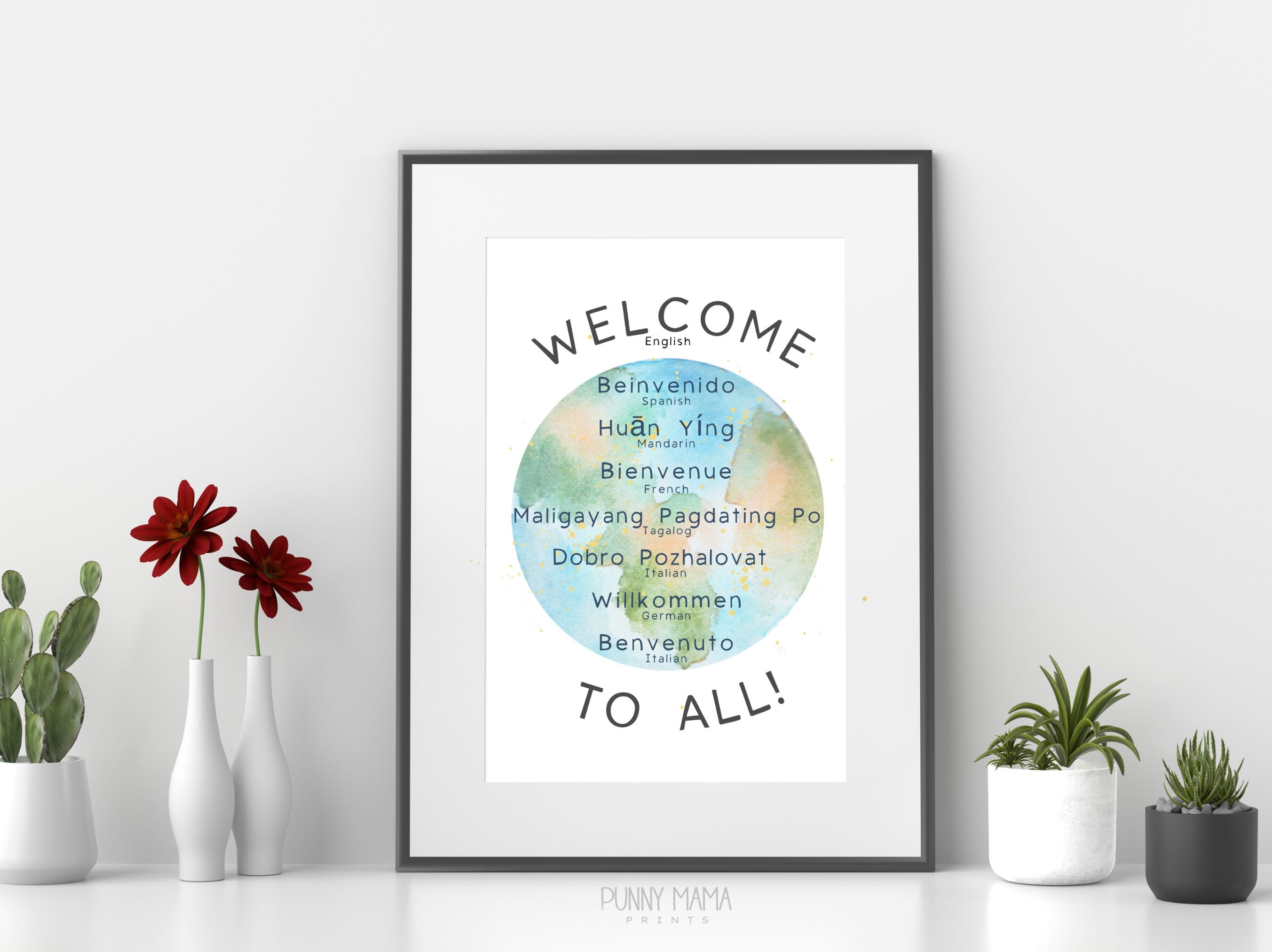 Welcome to All Printable Say Welcome in Different Languages Educational ...