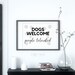 Dogs Welcome People Tolerated PRINTABLE, Funny Dog Friendly Home Decor ...