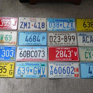 Real Authentic VARIOUS STATE License Plates for Craft or Display - Pick ...