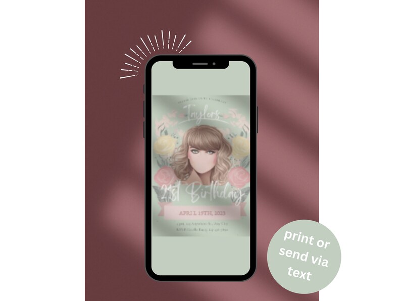 Editable Pastel Era Midnights Invite Birthday Bachelorette Shower ...