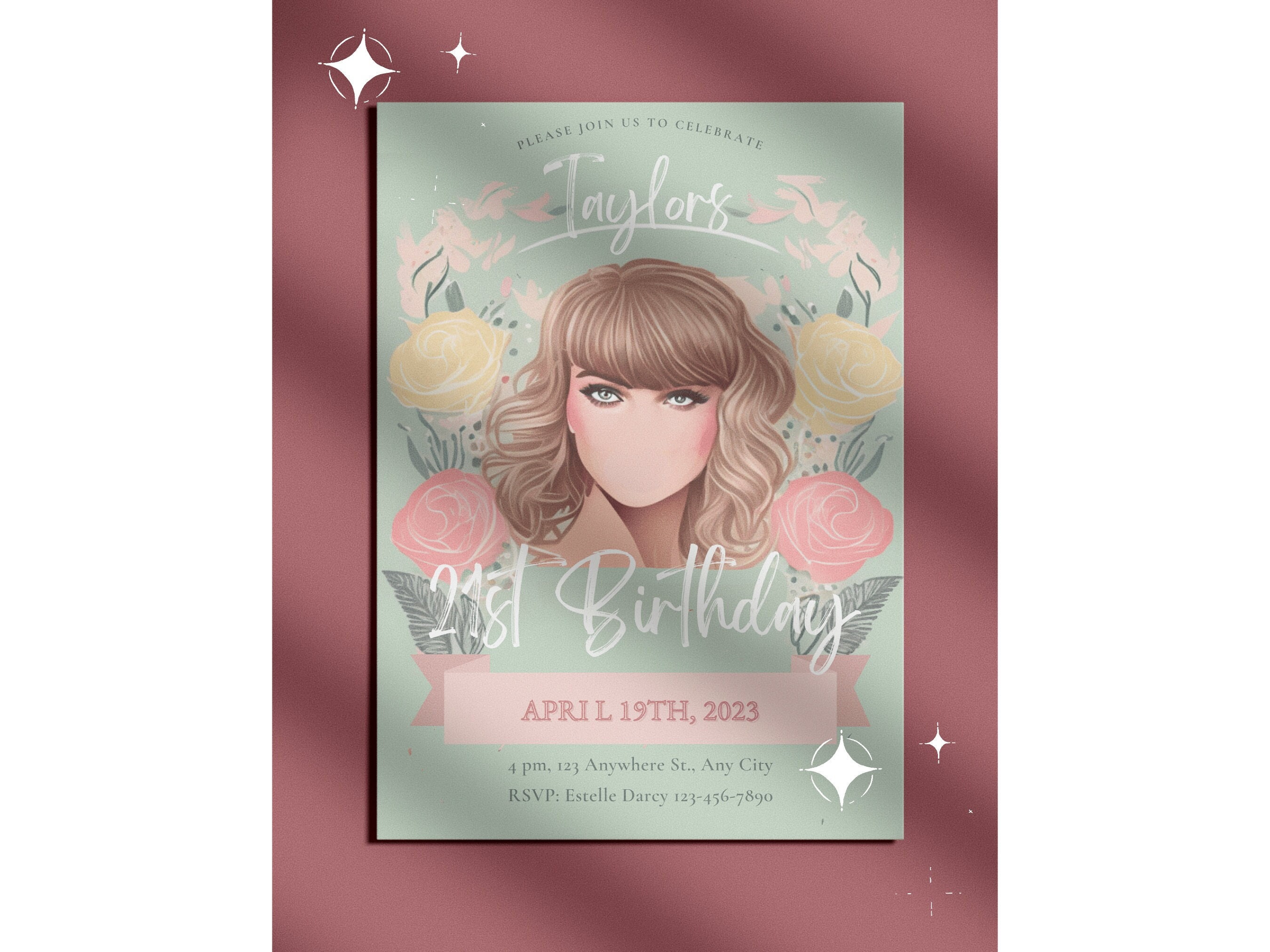 Editable Pastel Era Midnights Invite Birthday Bachelorette Shower ...