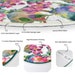 Watercolor Floral Round Rug, Non Slip Colorful Flowers Circle Rugs ...