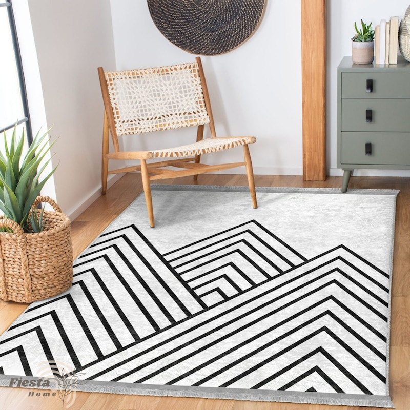 Modern Abstract Rug - Etsy