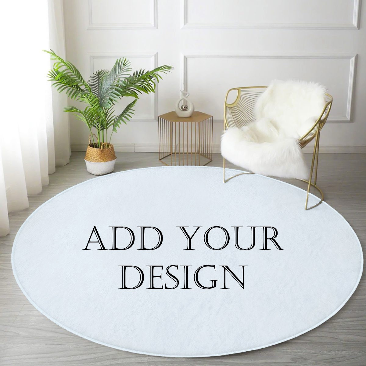 Custom Round Rug Custom Circle Carpet Personalized Rug - Etsy