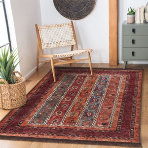 Oriental Area Rugs, Terracotta Anti-slip Carpet, Paisley Design Rug ...