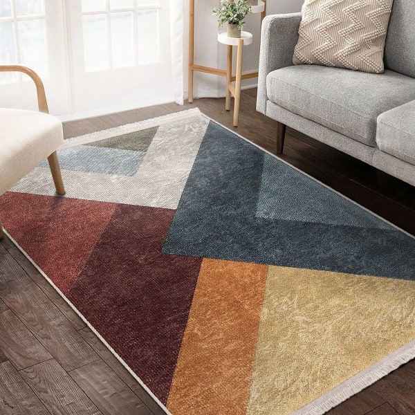 Geometric Rug - Etsy