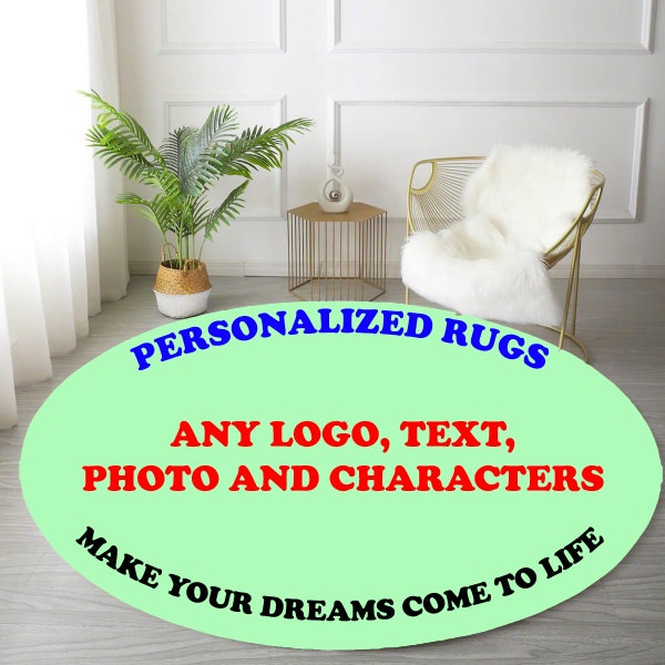 Custom Round Rug - Etsy