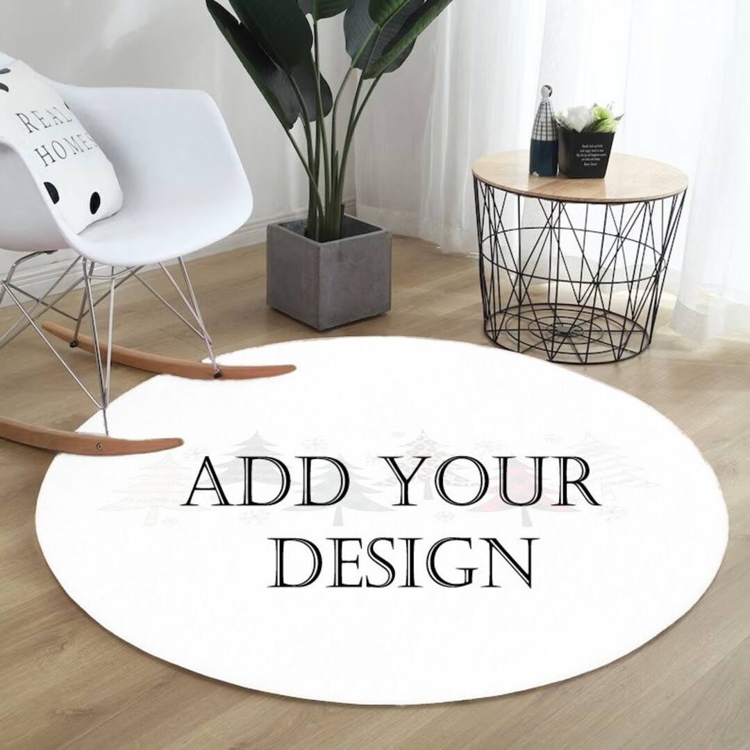 Custom Round Rug Custom Circle Carpet Personalized Rug - Etsy