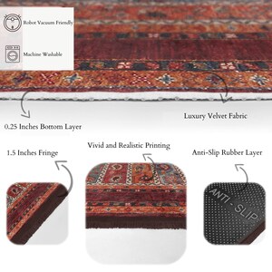 Oriental Area Rugs, Terracotta Anti-slip Carpet, Paisley Design Rug ...