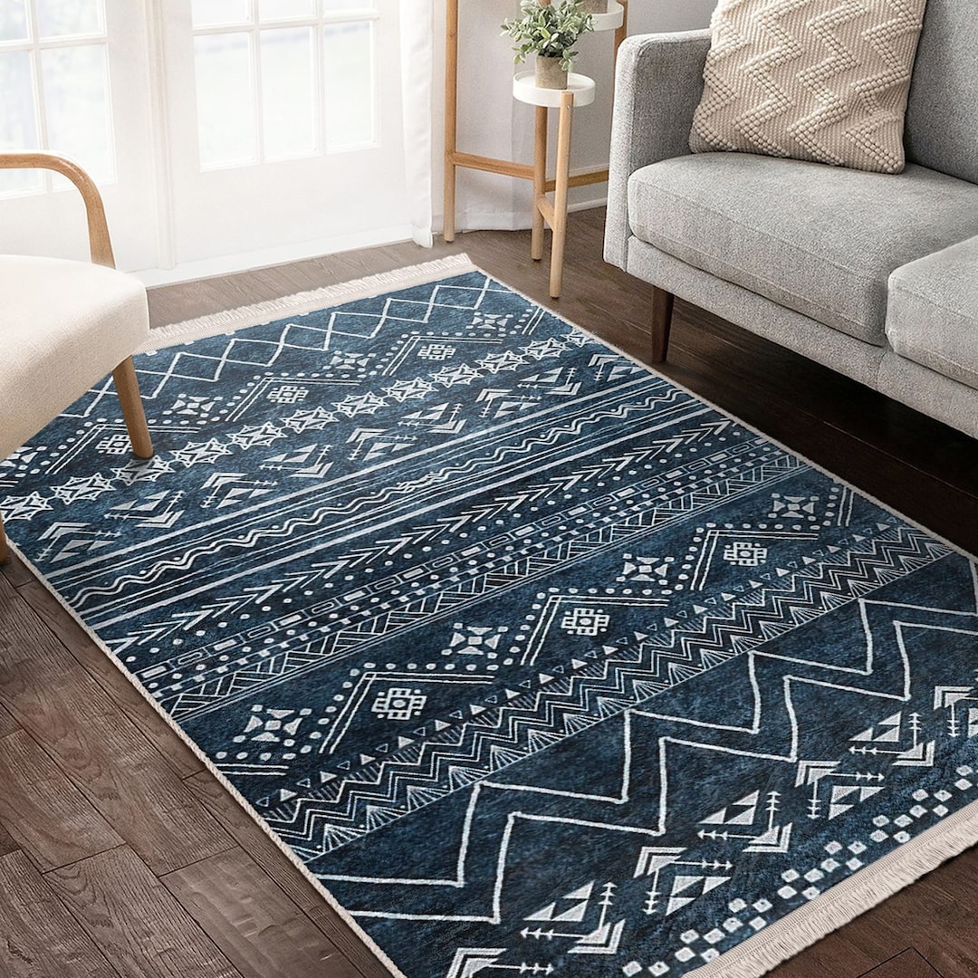 Scandinavian Area Rugs, Anti-slip Nordic Style Rugs, Farmhouse Living ...