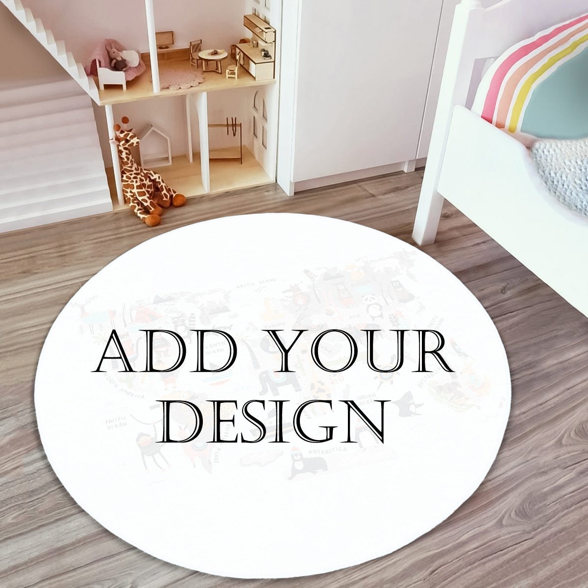 Custom Round Rug Custom Circle Carpet Personalized Rug - Etsy