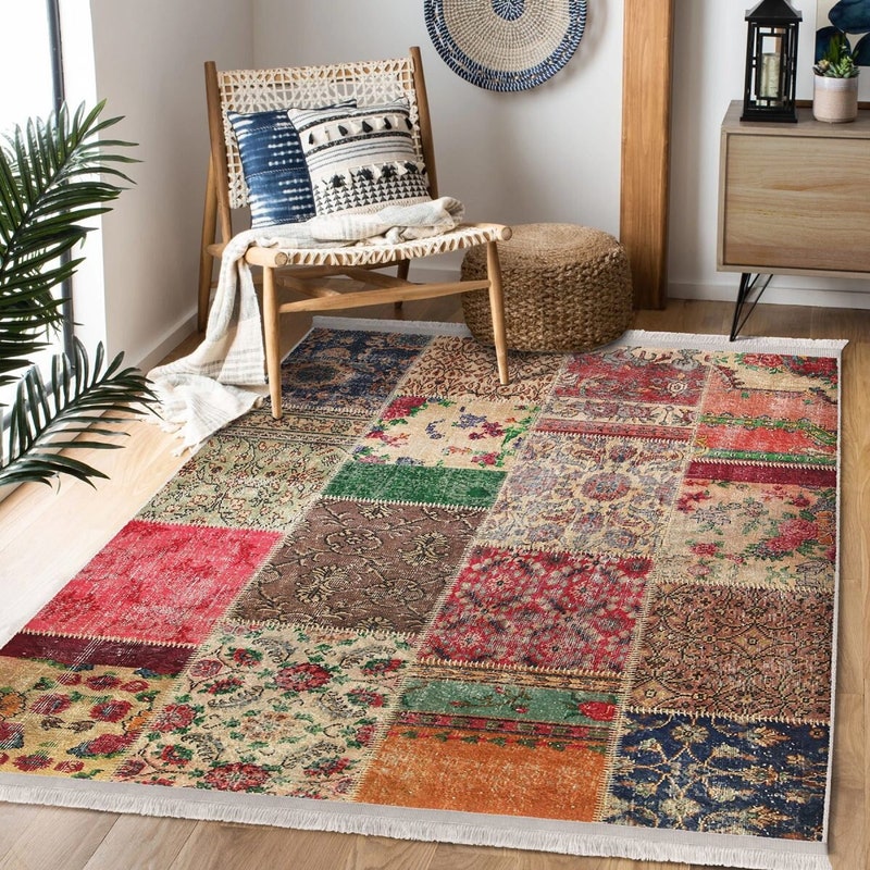 Patchwork Carpet - Etsy