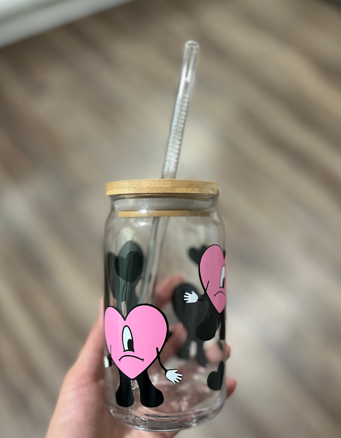 Bad Bunny Cup Bad Bunny Iced Coffee Cup Glass Cup Beer - Etsy