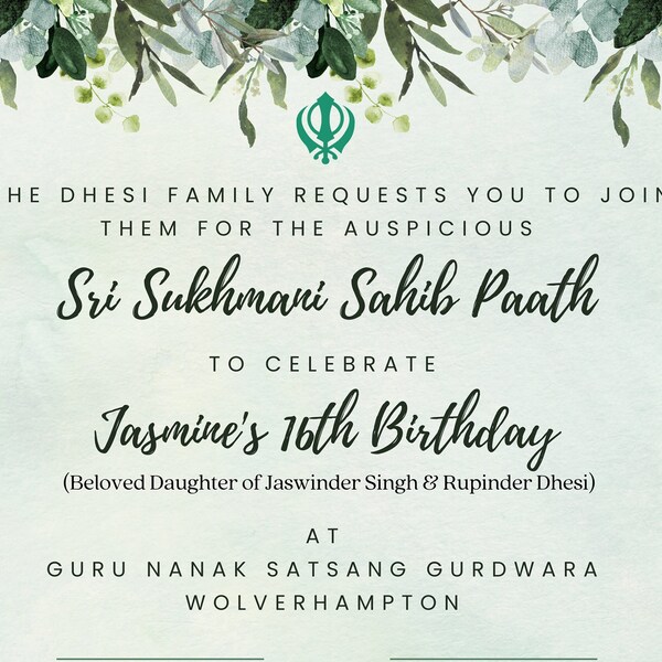 Sri Sukhmani Paath Invites Sukhmani Sahib Invites Sri Sukhmani Sahib ...