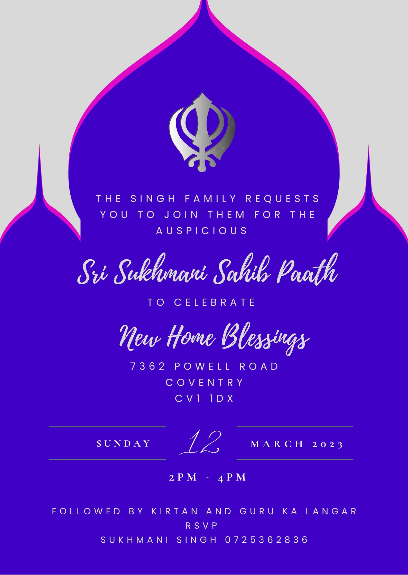 Sri Sukhmani Paath Invites - Sukhmani Sahib Invites - Sri Sukhmani ...