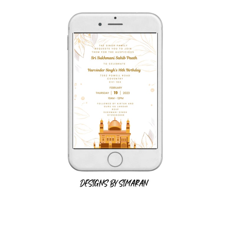Sri Sukhmani Paath Invites - Sukhmani Sahib Invites - Sri Sukhmani ...