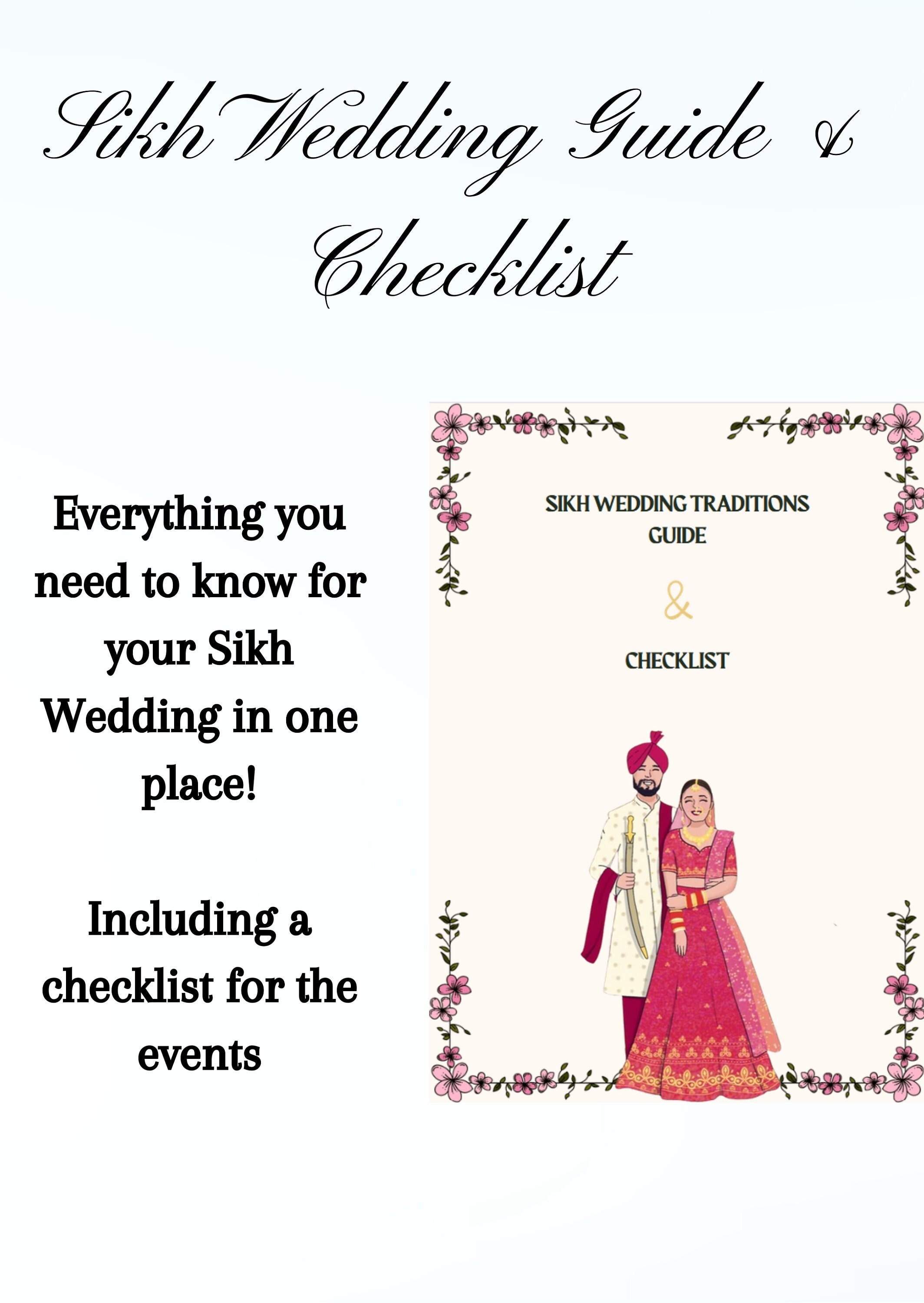 Sikh Wedding Traditions Guide - Digital Sikh Traditions Guide & Checklist - Sikh Traditions ...