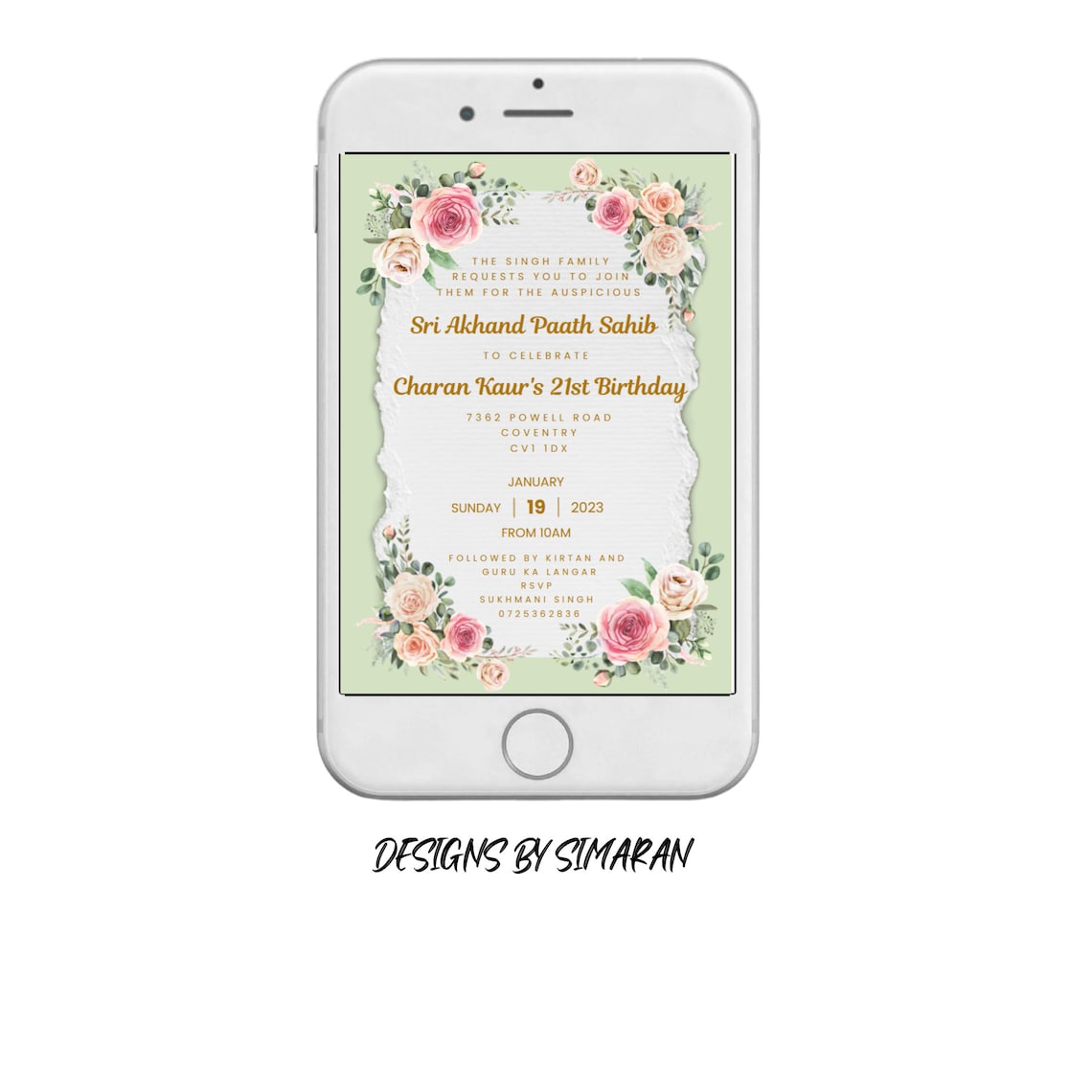 Akhand Path Invitation Sikh Invitations, Sri Akhand Path Sahib Invite ...