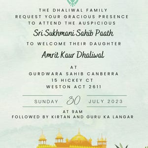 Sri Sukhmani Paath Invites - Sukhmani Sahib Invites - Sri Sukhmani ...