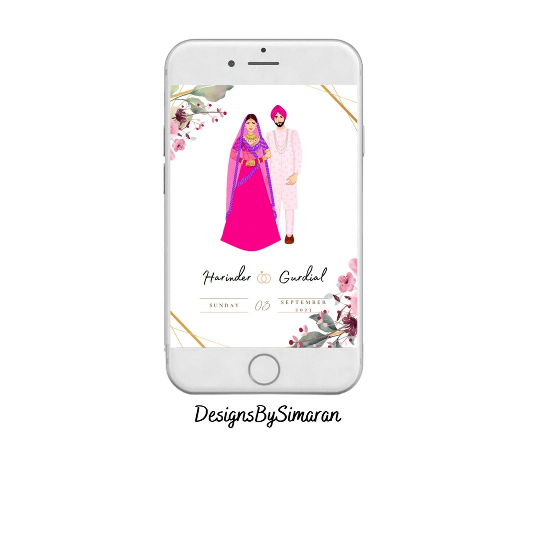 Engagement Invitation | Chunni Invitation | Kurmai and Chunni ...