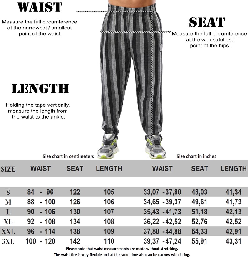 Men's Baggy Sweatpants With Pockets, Oldschool Gym Muscle Pants Gift ...
