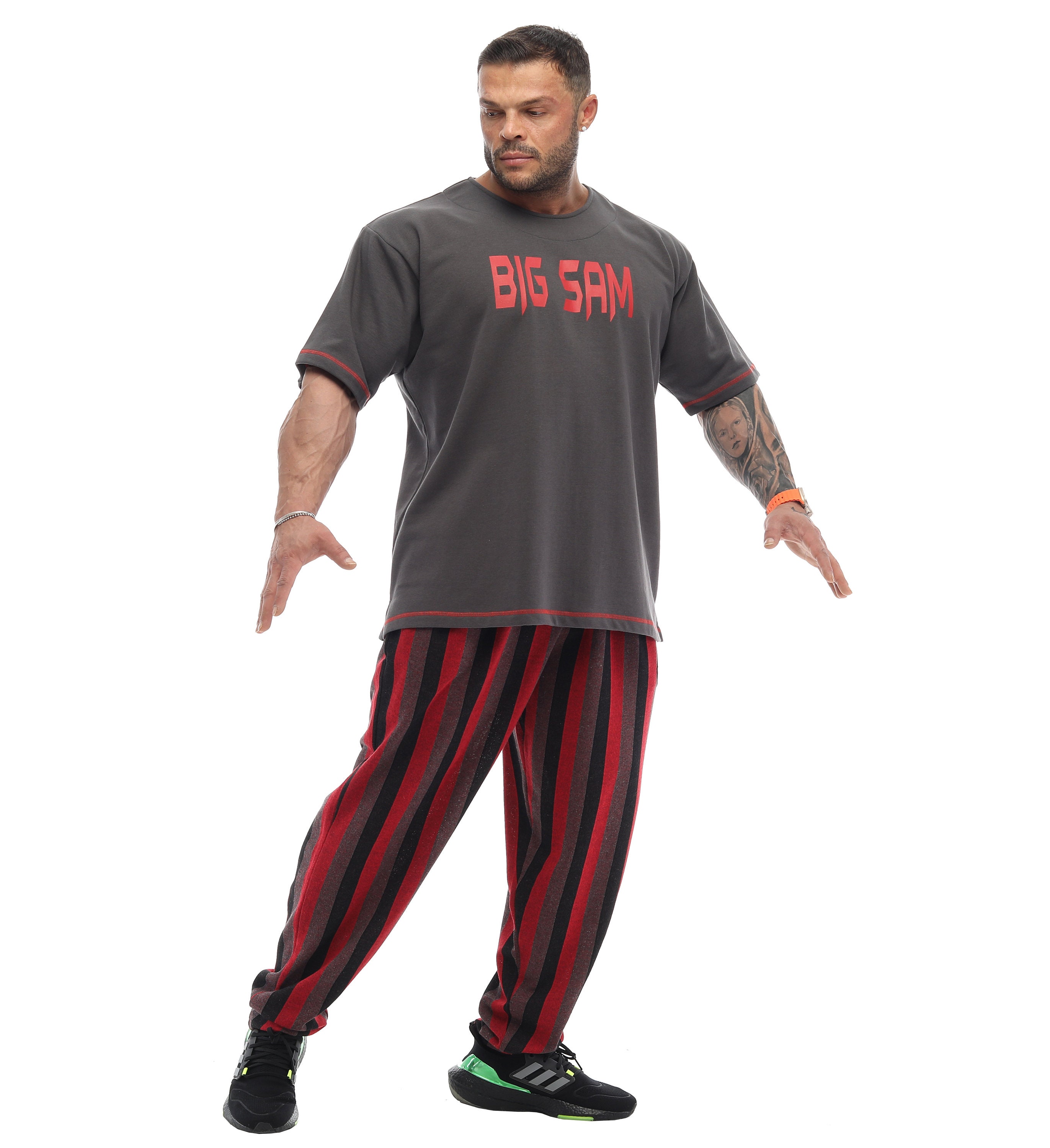 Mens Oversize T-shirt for Gym Workouts Thick Fabric Bodybuilding and ...