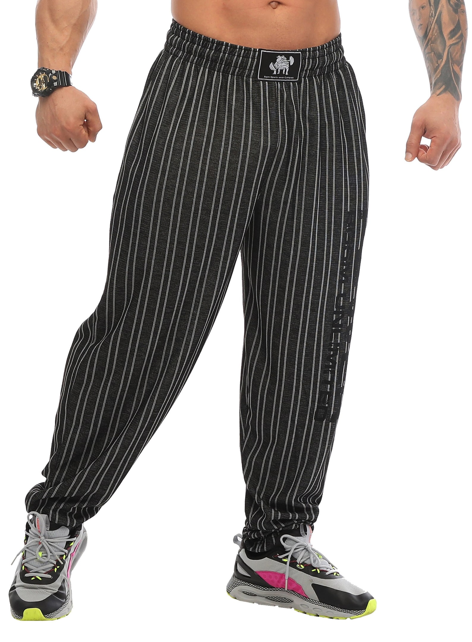 Men's Baggy Sweatpants With Pockets, Oldschool Loose Fit Gym Muscle ...