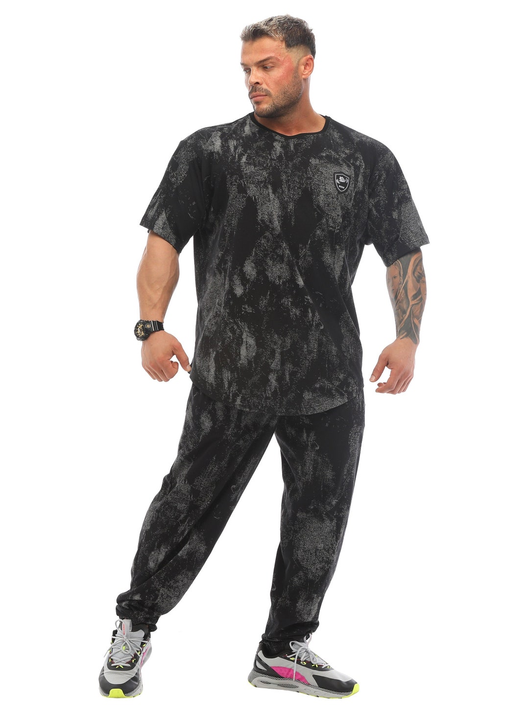 Mens Oversized Bodybuilding Cardio and Powerlifting T-shirt - Plus Size ...