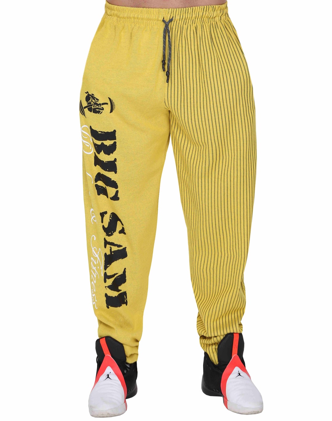 Men's Baggy Sweatpants With Pockets, Oldschool Gym Muscle Pants Gift ...