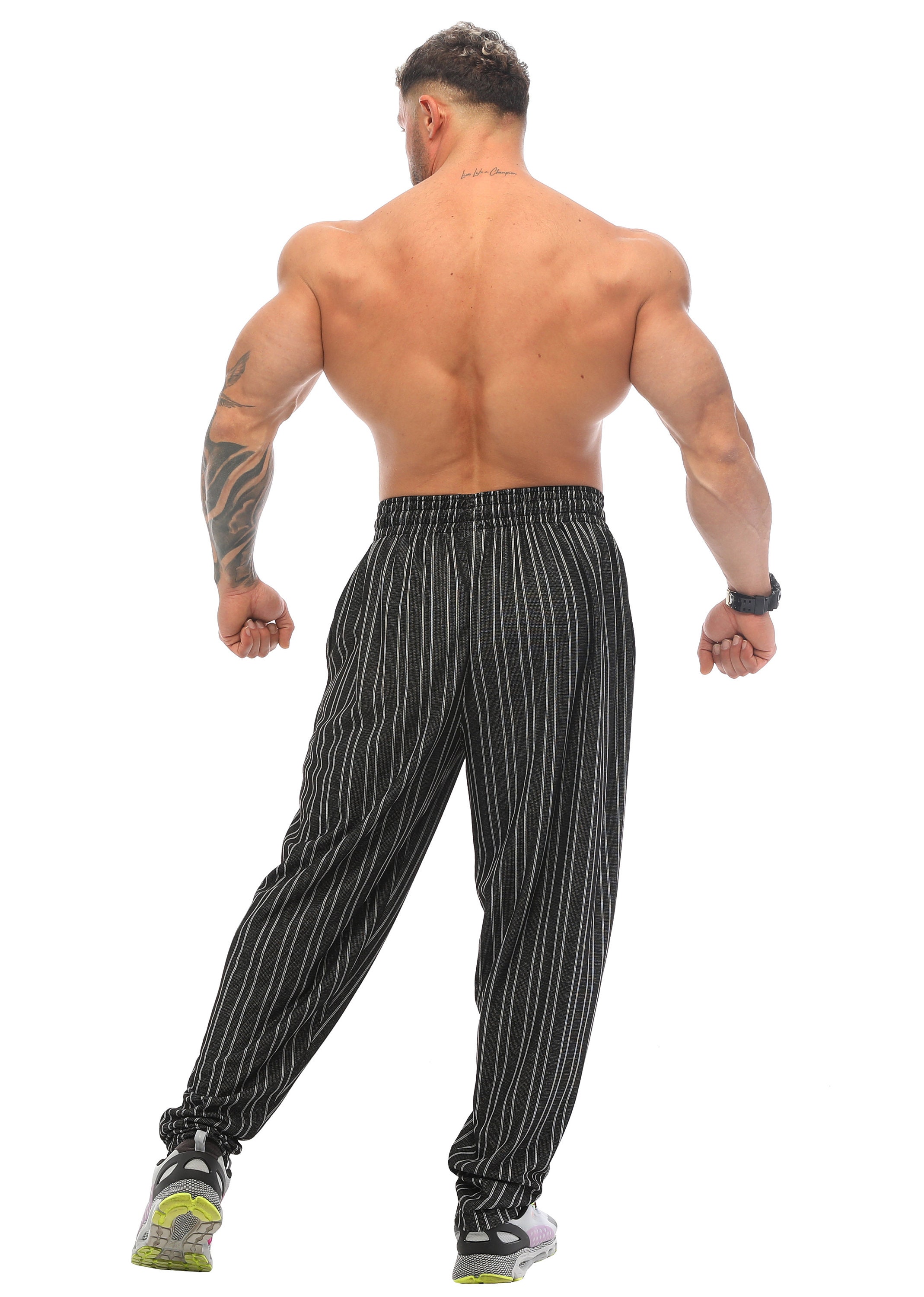 Men's Baggy Sweatpants With Pockets, Oldschool Loose Fit Gym Muscle ...