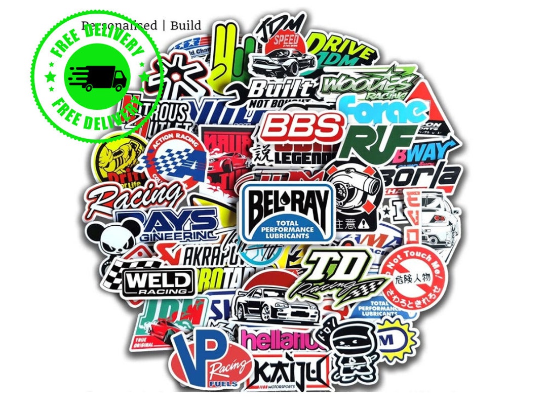 JDM MEGA Bundle Stickers Auto Car Modify Motorcycle Scooter Bike ...
