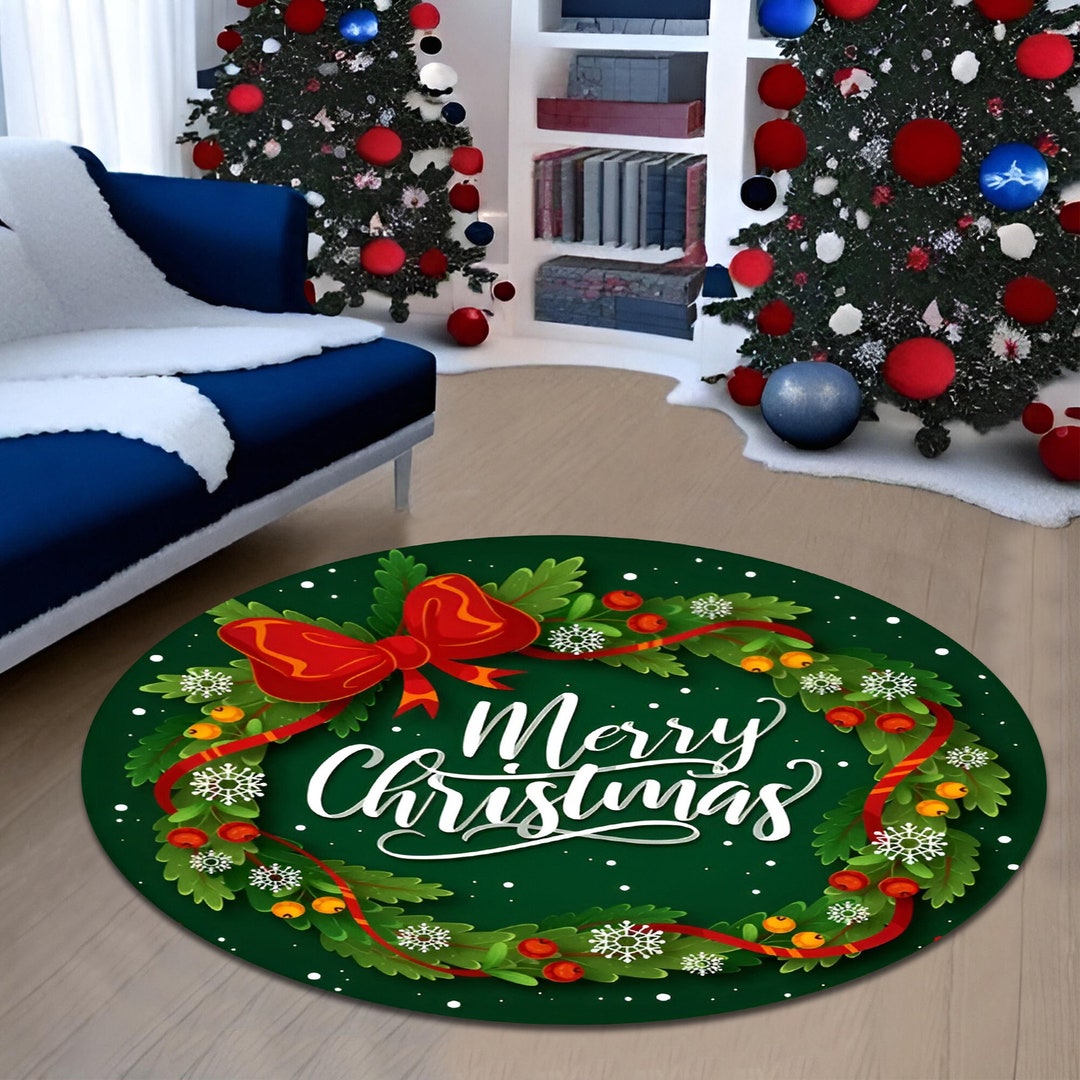 Christmas Gifts Christmas Rug Christmas Decor Merry - Etsy