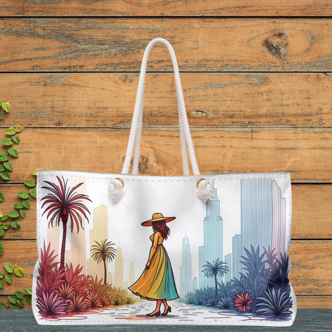 Exotic City-themed Weekender Bag, Beach Tote, Travel Duffle, Overnight ...