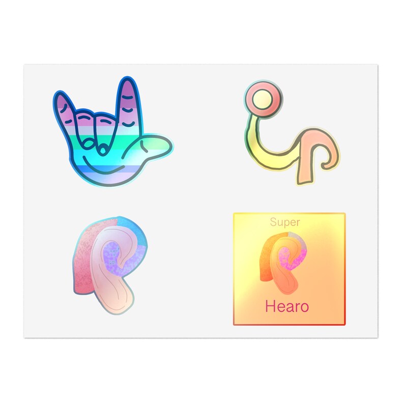 Deaf Community Vinyl Sticker Sheets American Sign Language - Etsy