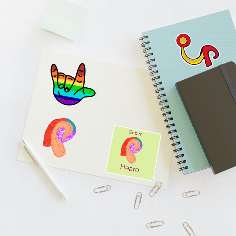 Deaf Community Vinyl Sticker Sheets American Sign Language - Etsy