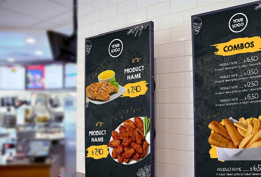 Vegan Menu – Powerpoint Animated Template (restaurant Food Menu Board ...